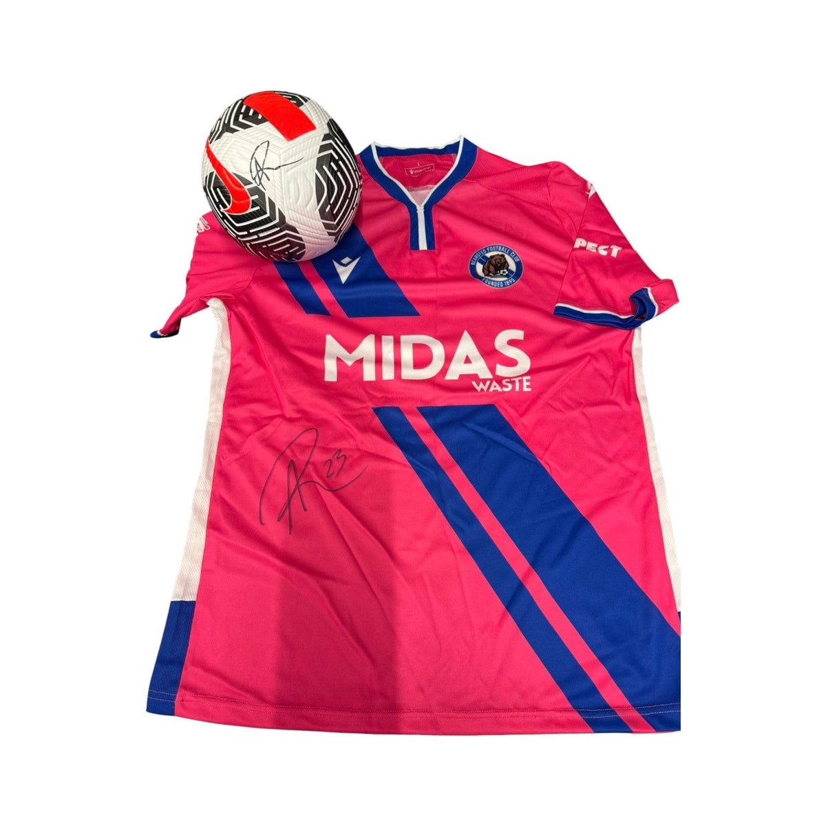 Alessia Russo Signed Shirt & Ball Red Shirt – bid4charities