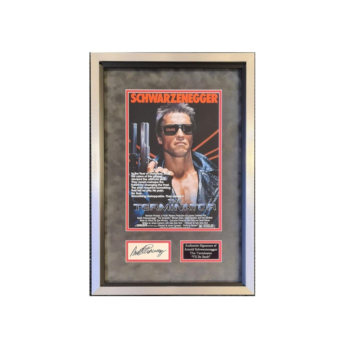 Arnold Schwarzenegger Signed The Terminator Display – bid4charities