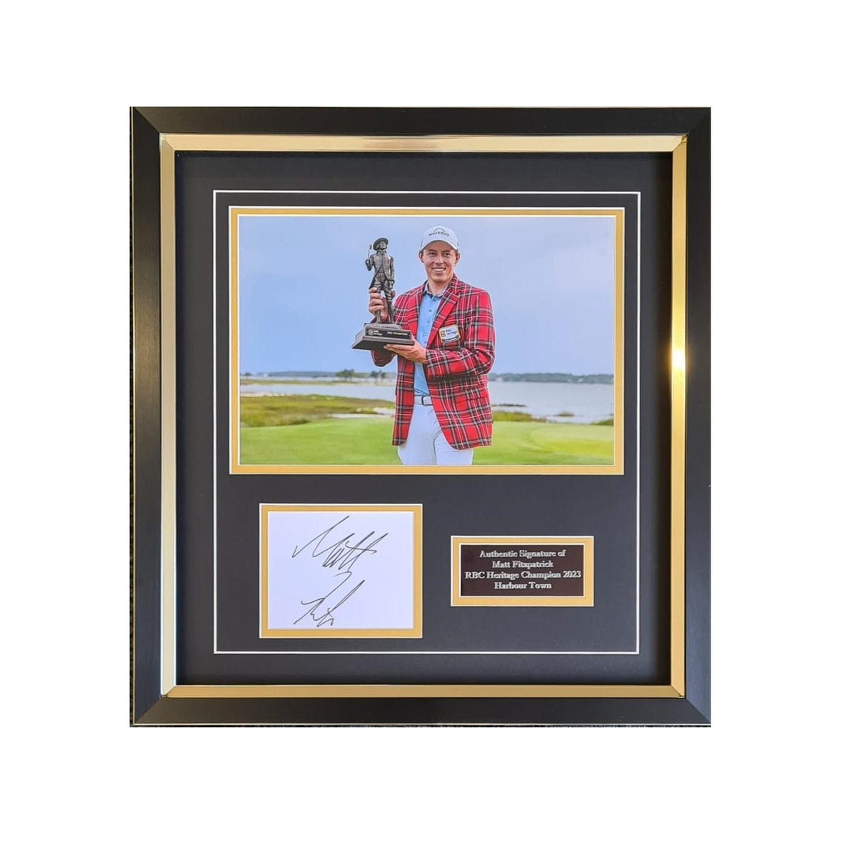 Matt Fitzpatrick Signed Display 2023 RBC Heritage Champion – bid4charities