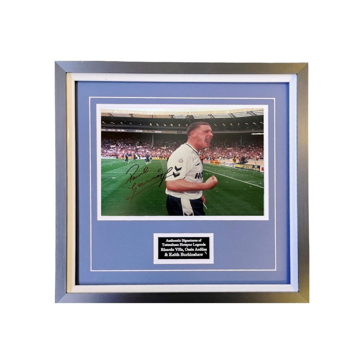Paul "Gazza" Gascoigne Signed Tottenham Hotspur Display – bid4charities