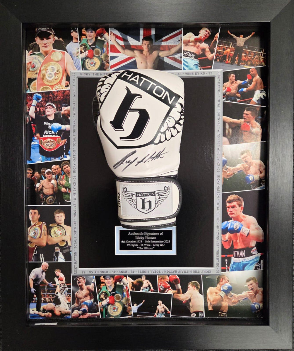 Rick Hatton Signed Boxing Glove Presentation – bid4charities