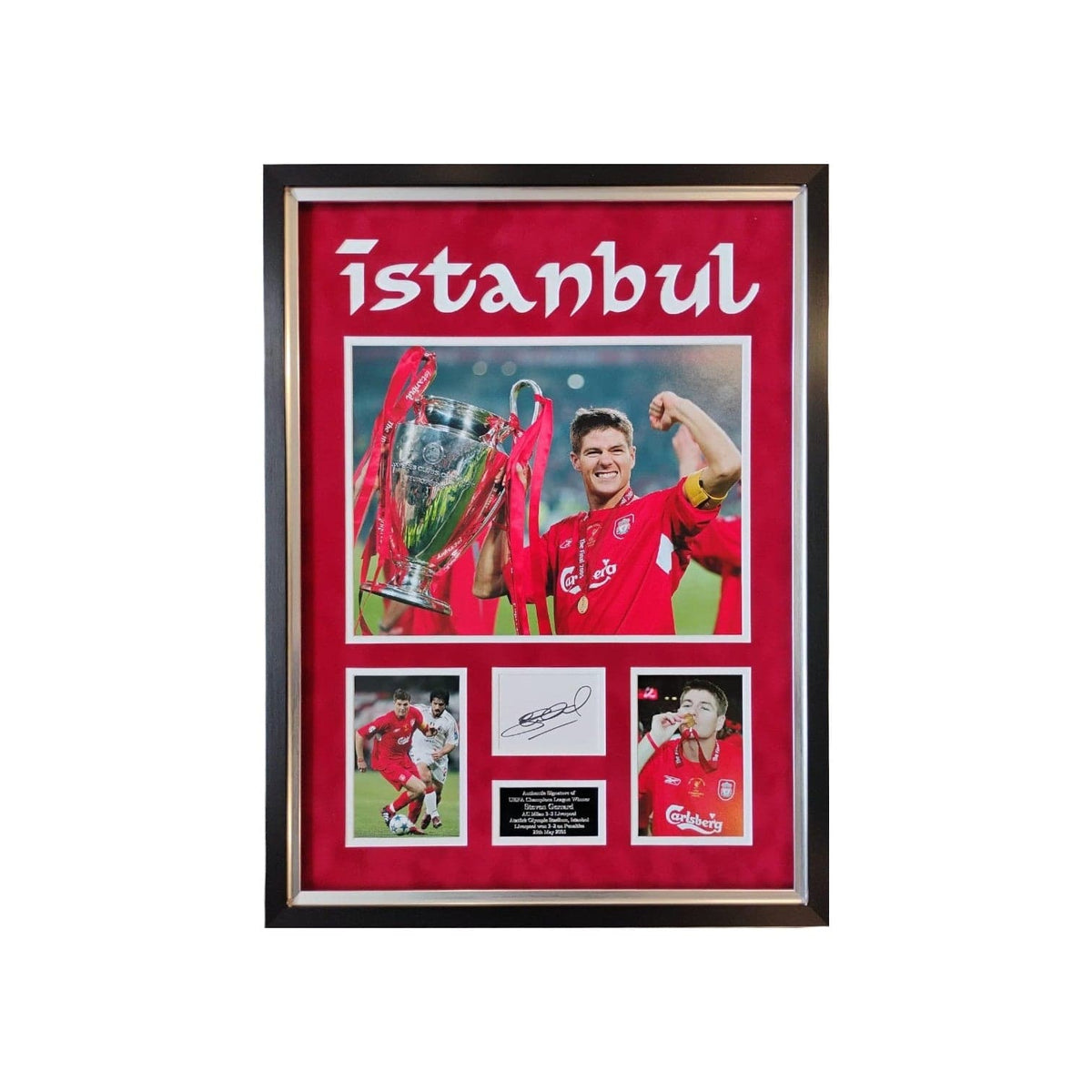 Steven Gerrard Liverpool FC Istanbul Signed Display – bid4charities